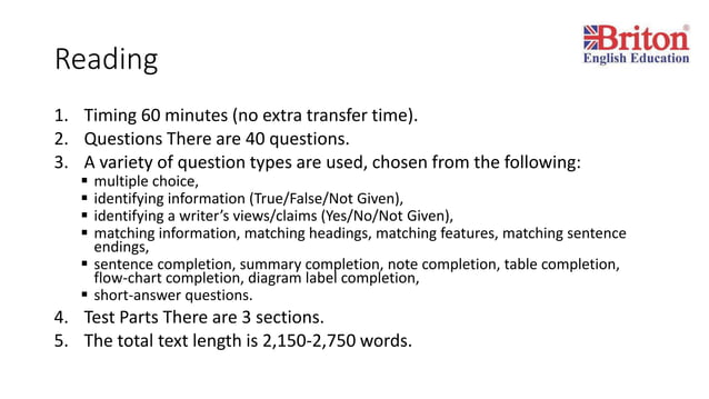 Introduction to ielts | PPTX | Standardized Testing | Educational ...