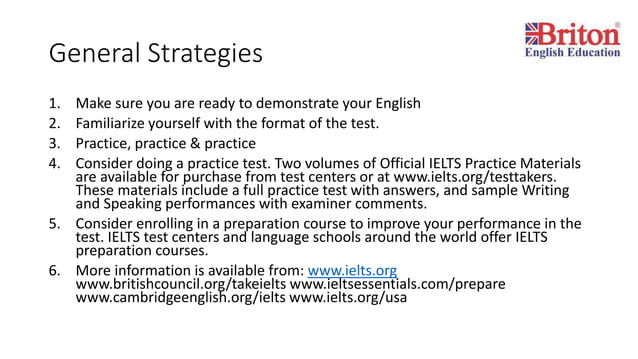 Introduction to ielts | PPTX | Standardized Testing | Educational ...