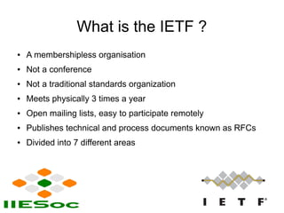 Introduction to IETF and Standardisation Process | PPT