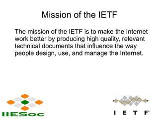 Introduction to IETF and Standardisation Process | PPT