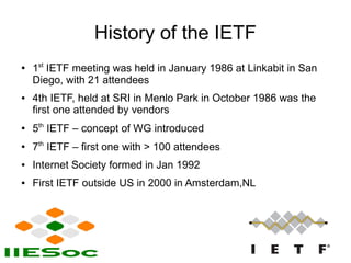 Introduction to IETF and Standardisation Process | PPT