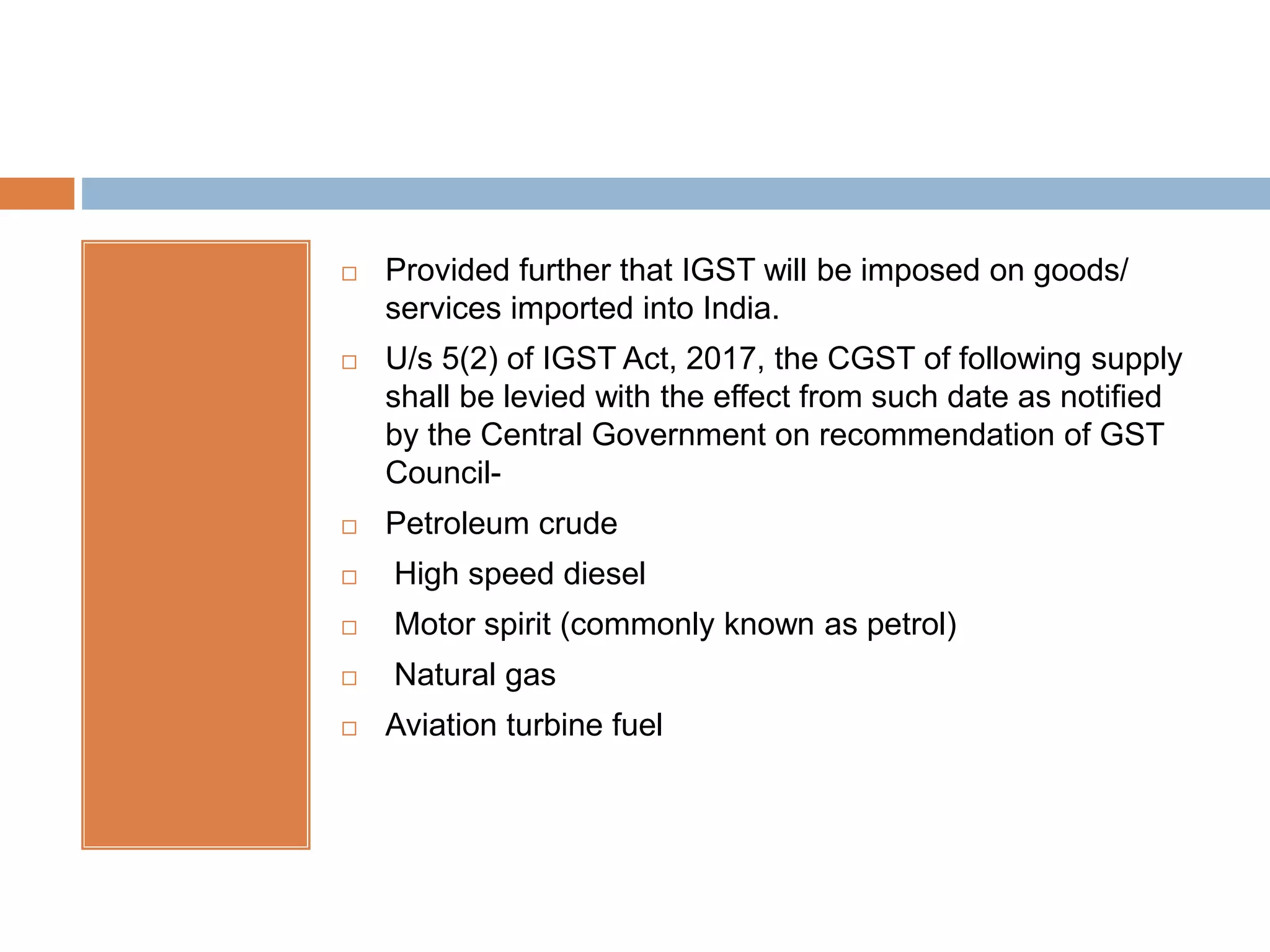 Introduction to igst and levy of igst | PPTX