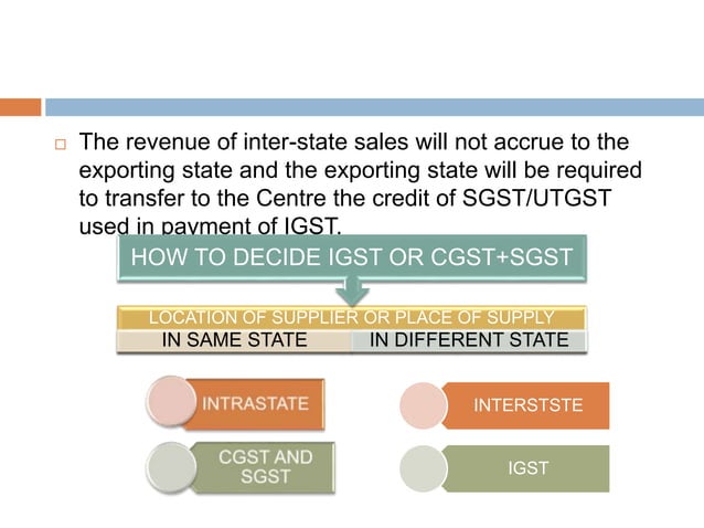 Introduction to igst and levy of igst | PPT