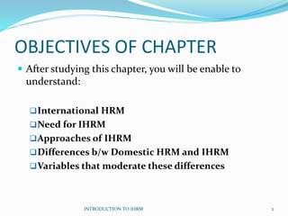 Introduction to IHRM | PPTX