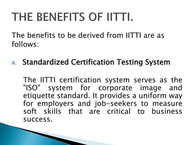 Introduction to IITTI Rev 2 | PPT
