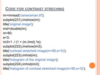 Introduction to image contrast and enhancement method | PPTX