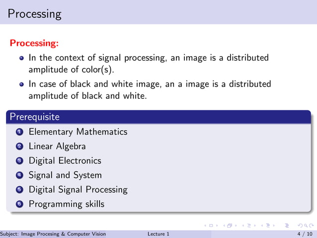 Lecture 1 Introduction to image processing | PDF | Photo Editing ...
