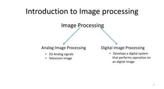 Introduction to image processing and pattern recognition | PPTX