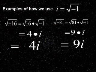 Introduction to imaginary numbers.ppt