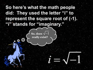 Introduction to imaginary numbers.ppt