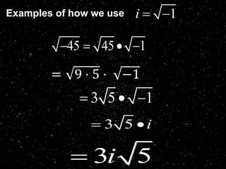 Introduction to imaginary numbers.ppt