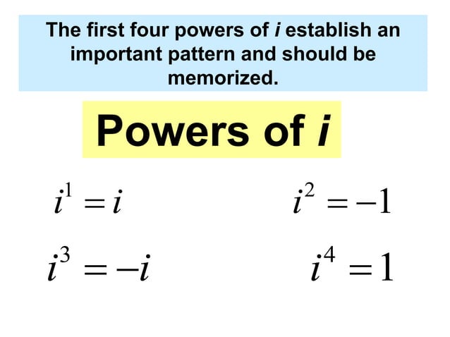 Introduction To Imaginary Numbers.ppt