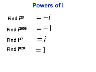 Introduction to imaginary numbers.ppt