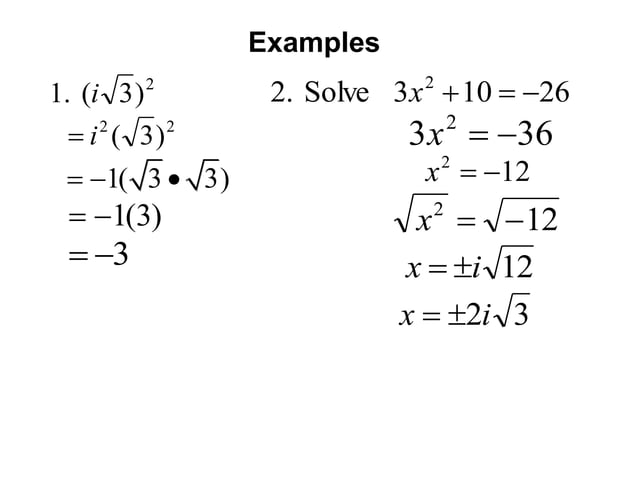 Introduction To Imaginary Numbers.ppt