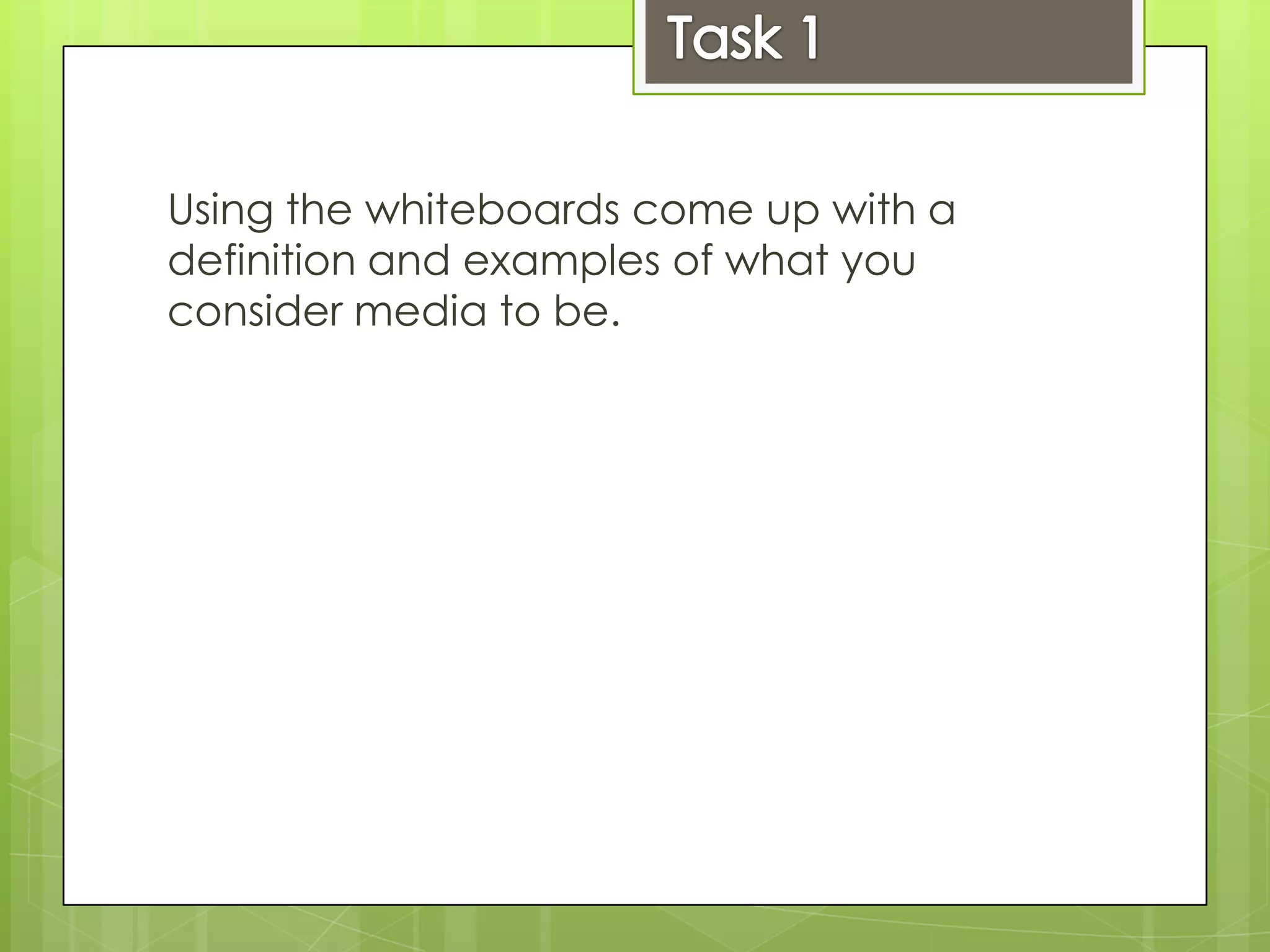 Introduction to iMedia - Learning Sequence 1 | PPTX