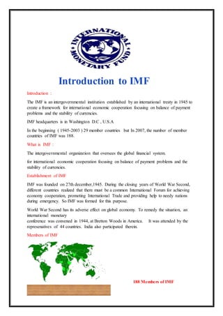 IMF Guide: International Monetary Fund Overview | PDF