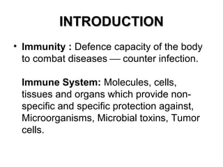 Introduction to immune system | PPT