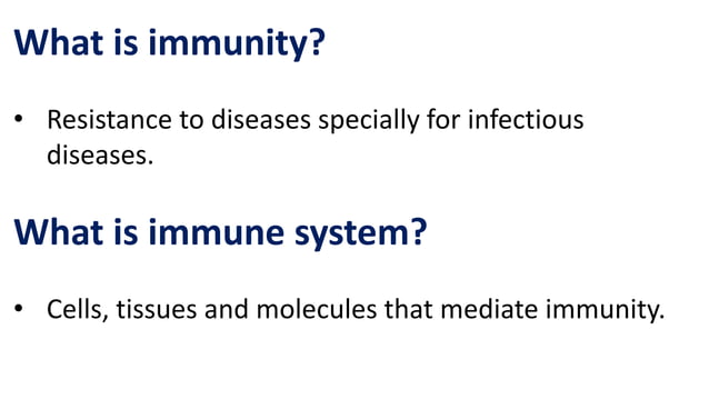 Introduction to immune system | PPT