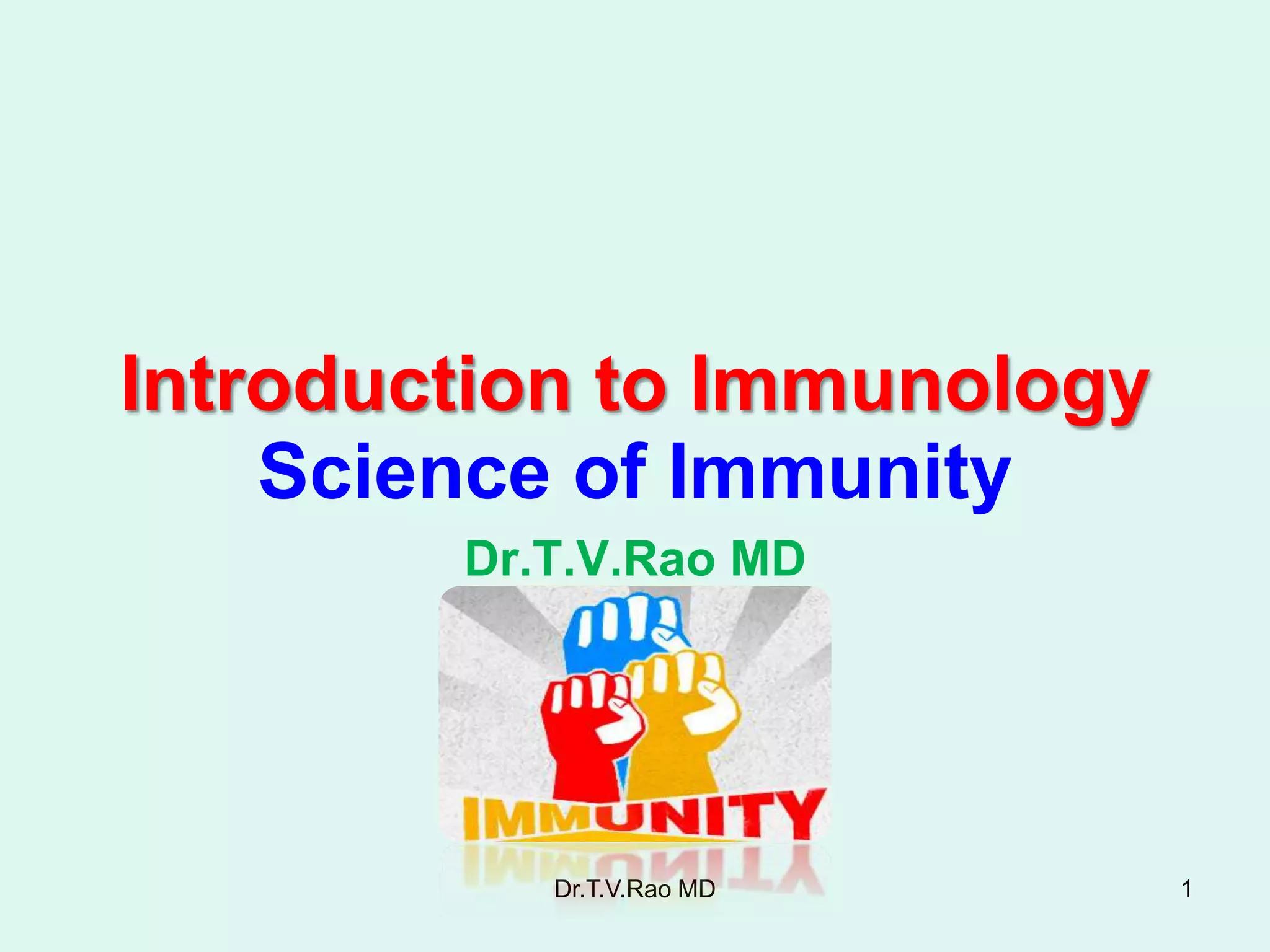Introduction to immunity | PPTX