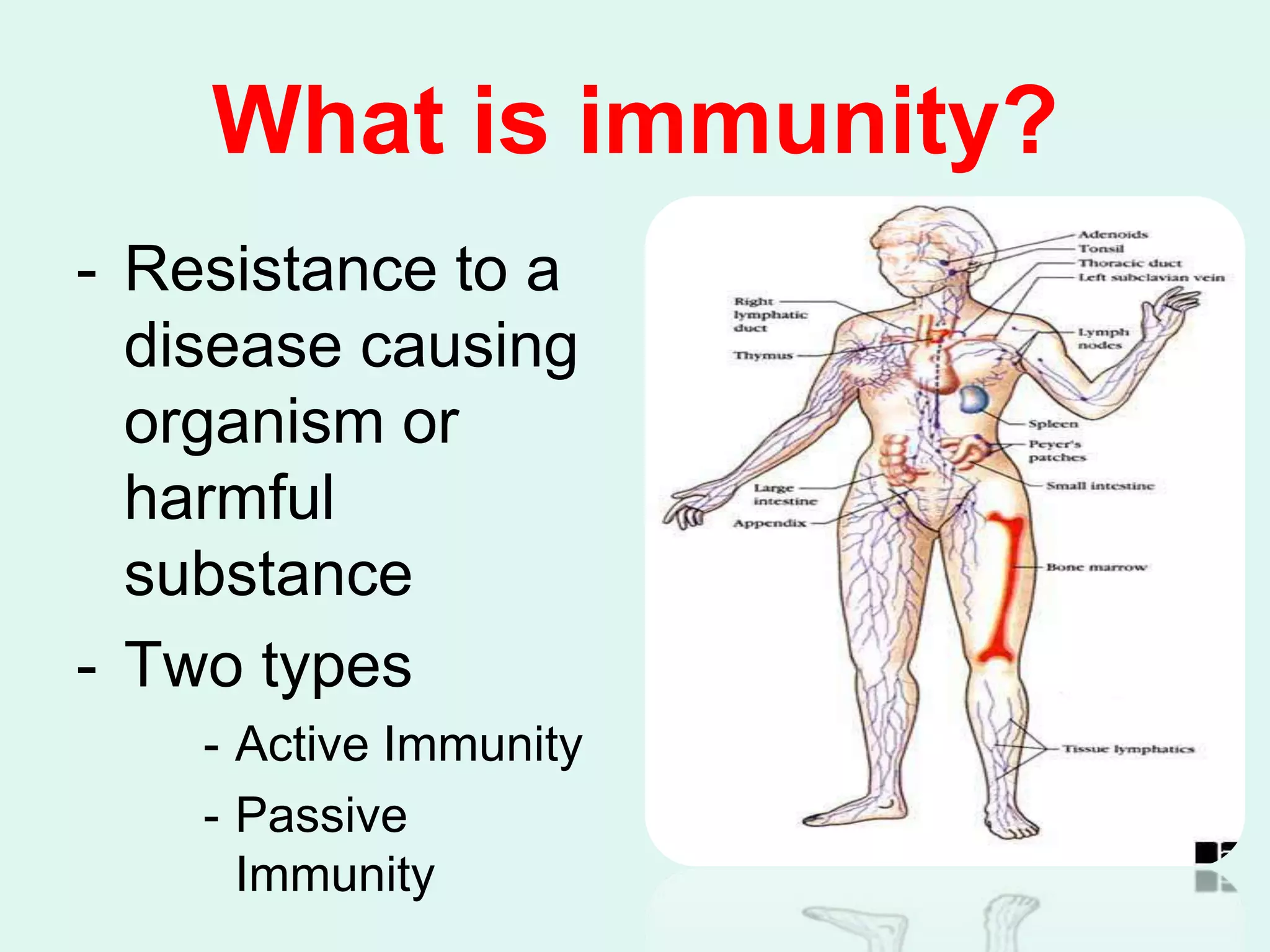 Introduction to immunity | PPTX | Infectious Diseases | Diseases and ...