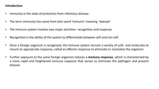 Introduction to Immune System and its mechanism | PPTX