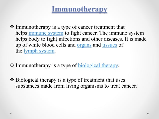 Introduction to Immunotherapy.pptx | Cancer | Diseases and Conditions