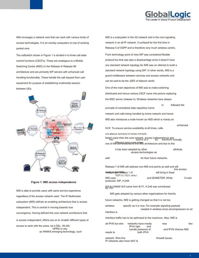 Introduction to IMS-IP Multimedia Subsystem | PDF
