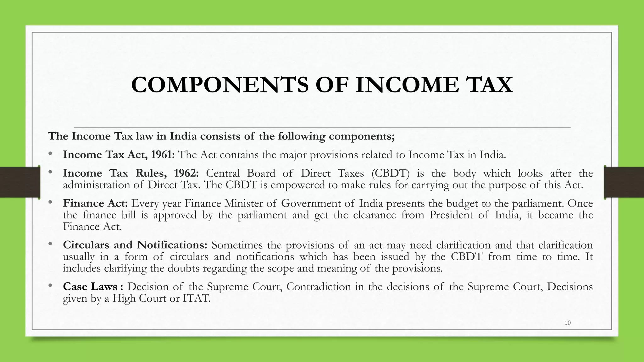 Introduction to income tax | PPTX