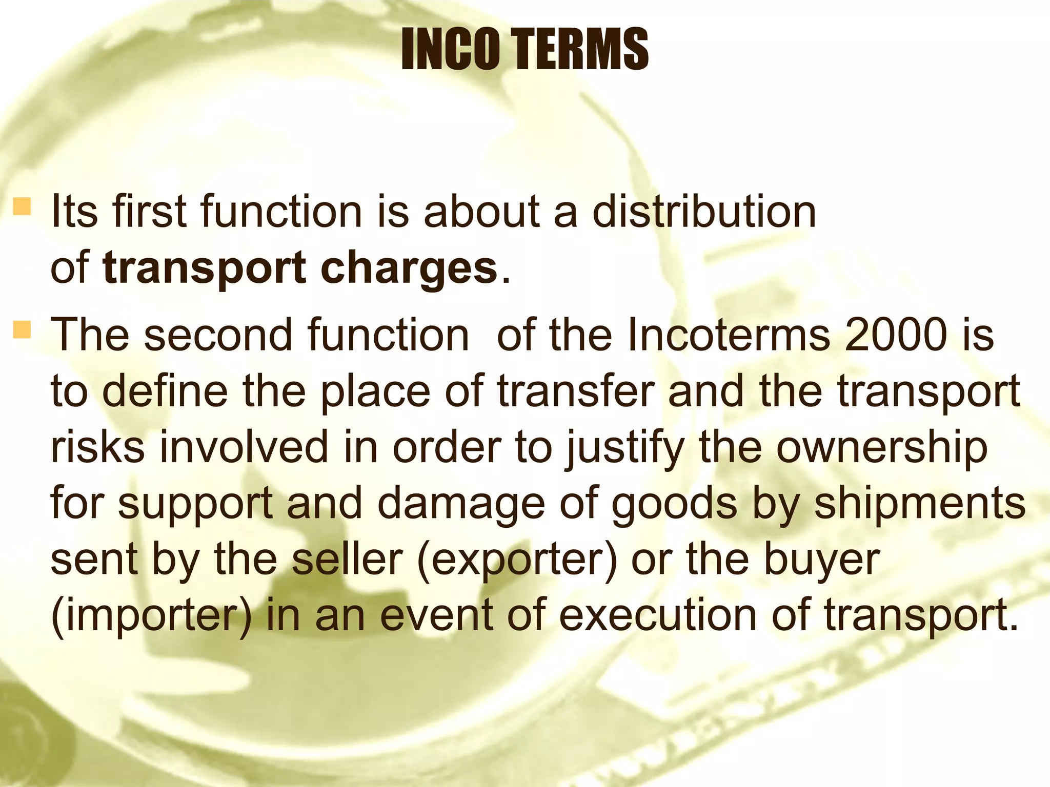 Introduction to INCO TERMS and LCs (5) | PPT