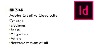 Introduction to InDesign and Rapid Development | PPT