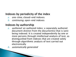 Introduction to indexing | PPTX
