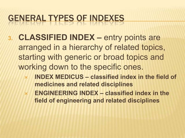 Introduction to indexing (presentation1)