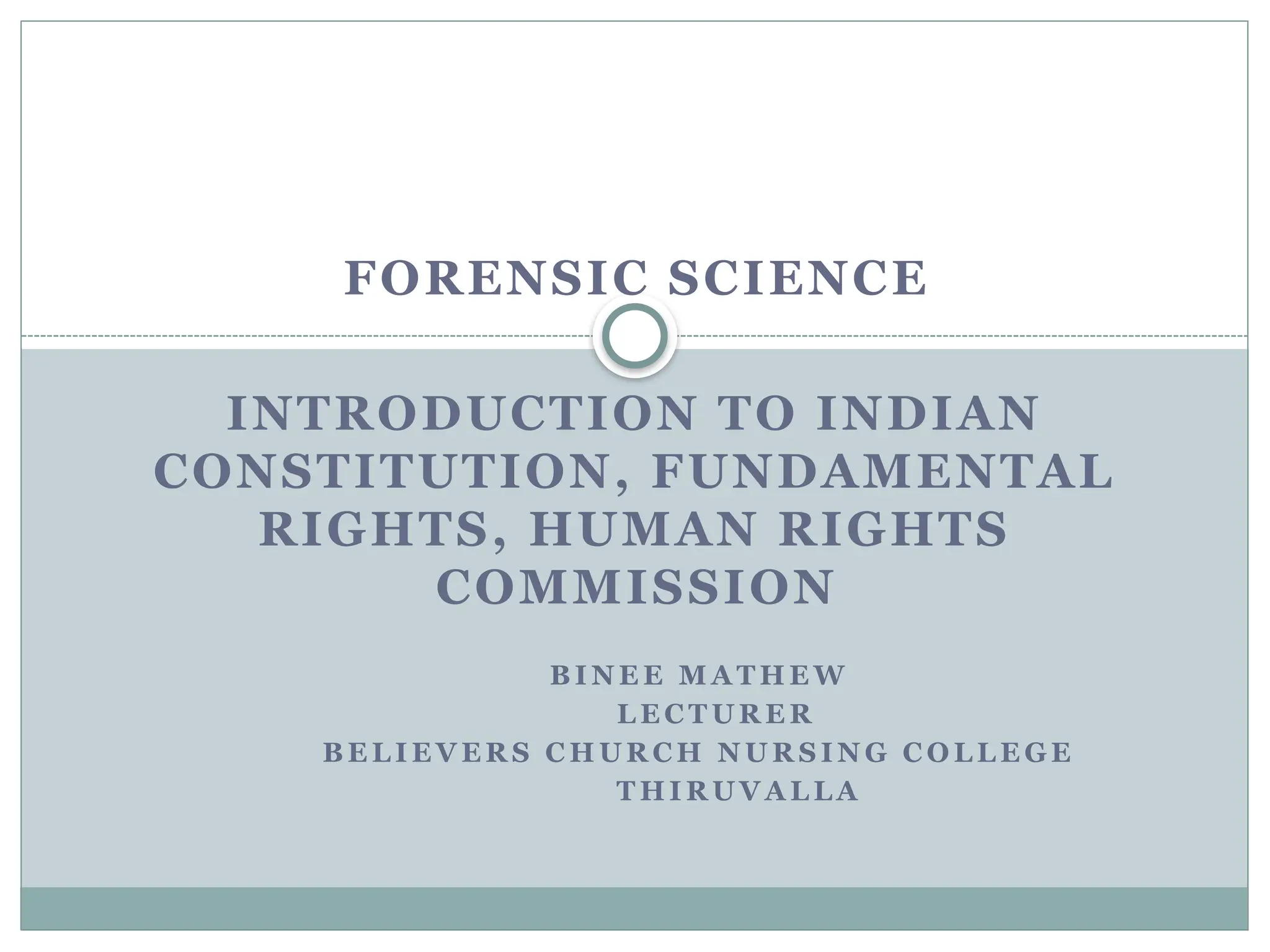 INTRODUCTION TO INDIAN CONSTITUTION, FUNDAMENTAL RIGHTS, HUMAN RIGHTS COMMISSION.-UNIT 4.pptx