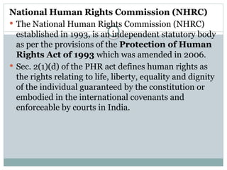 INTRODUCTION TO INDIAN CONSTITUTION, FUNDAMENTAL RIGHTS, HUMAN RIGHTS ...