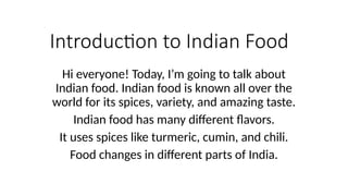 Introduction to Indian food industry ppt | PPTX