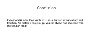 Introduction to Indian food industry ppt | PPTX