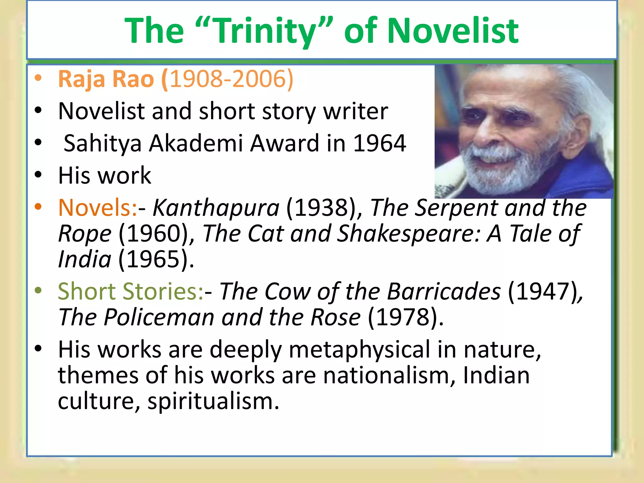 Introduction to indian writing in english pre-independence | PPTX