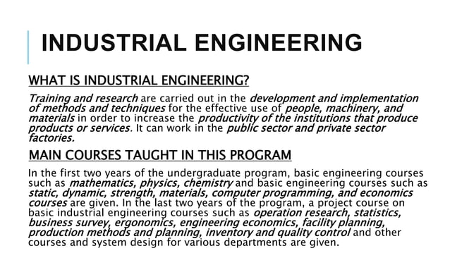 INTRODUCTION TO INDUSTRIAL ENGINEERING (Last Version).pptx ...