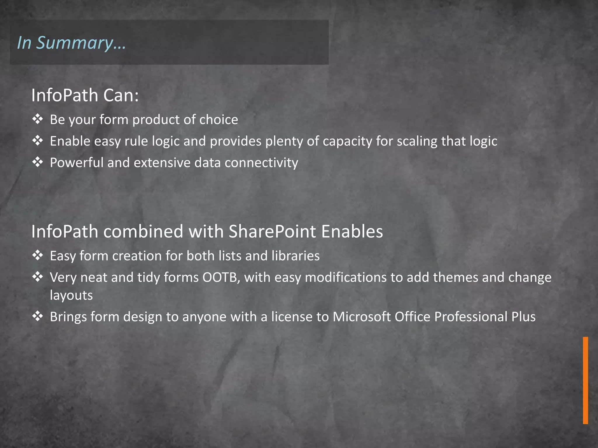 Introduction to InfoPath 2010 | PPT