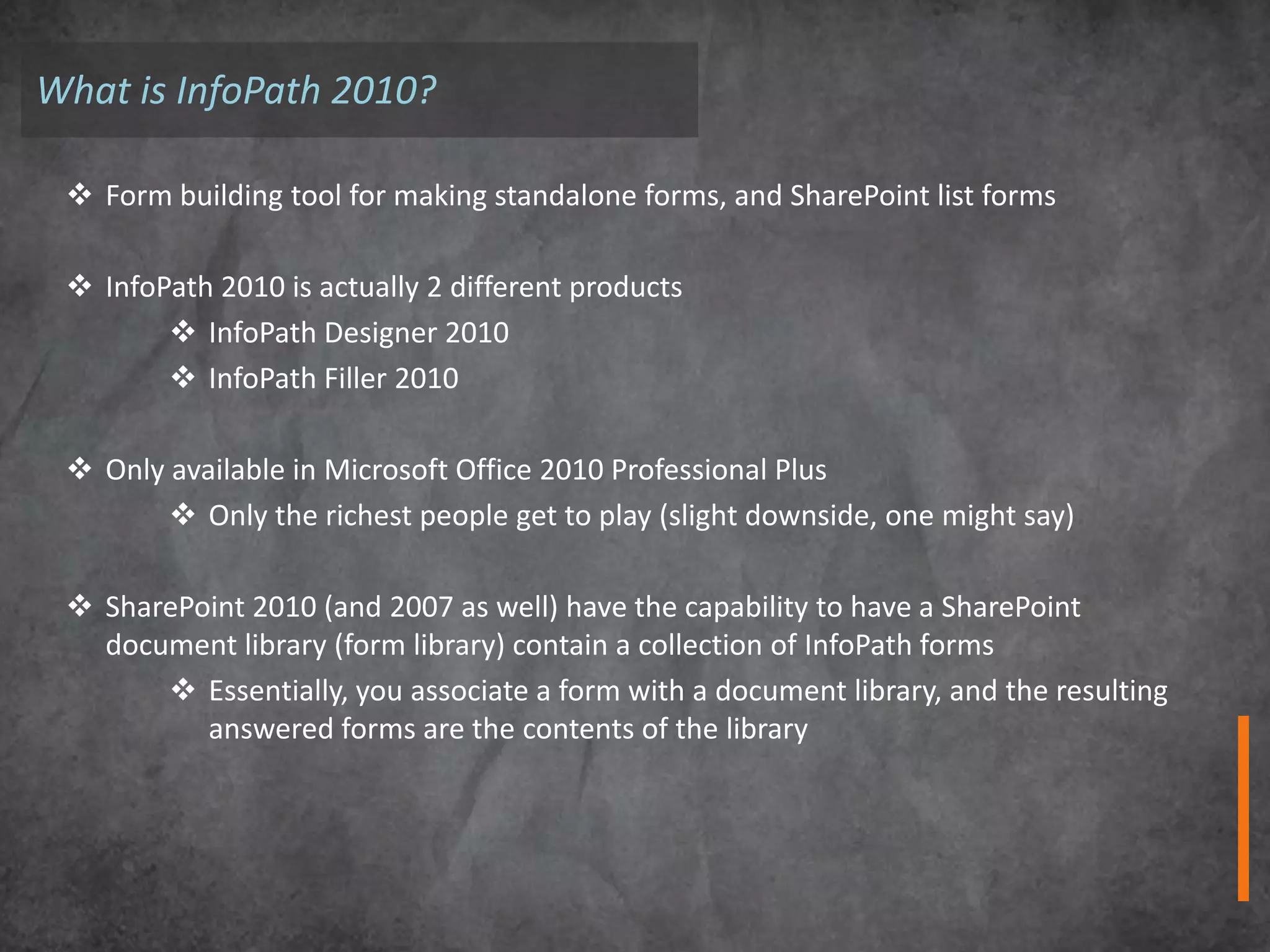 Introduction to InfoPath 2010 | PPT