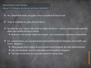 Introduction to InfoPath 2010 | PPTX