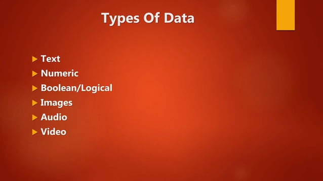 Introduction to information and data | PPT