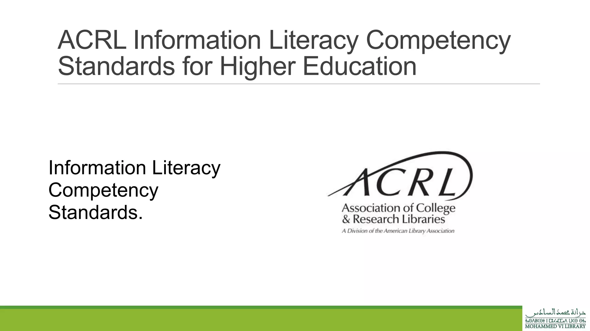 Introduction to information literacy (IL) | PPTX