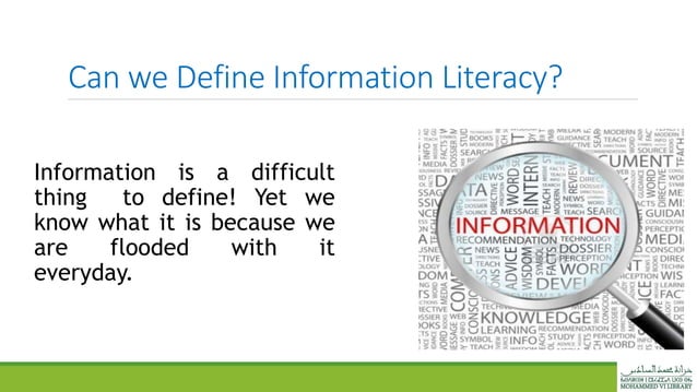 Introduction to information literacy (IL) | PPT