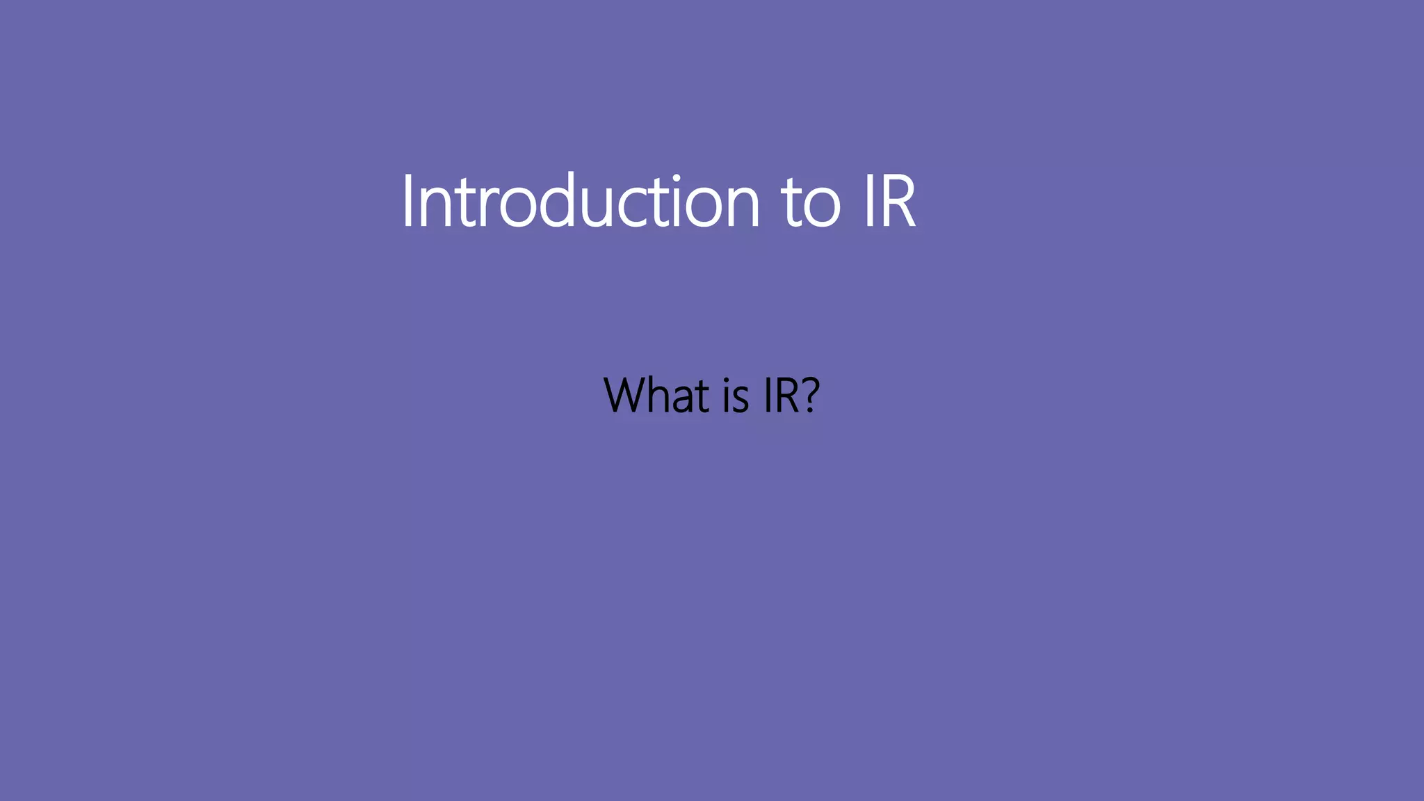 Introduction To Information Retrievalpptx