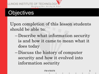Introduction to information security | PPT