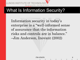 Introduction to information security | PPT