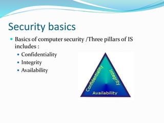 Introduction to information security | PPTX