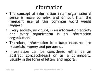 Introduction to information system | PPTX