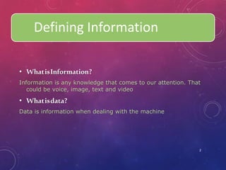 Introduction to information technology | PPTX